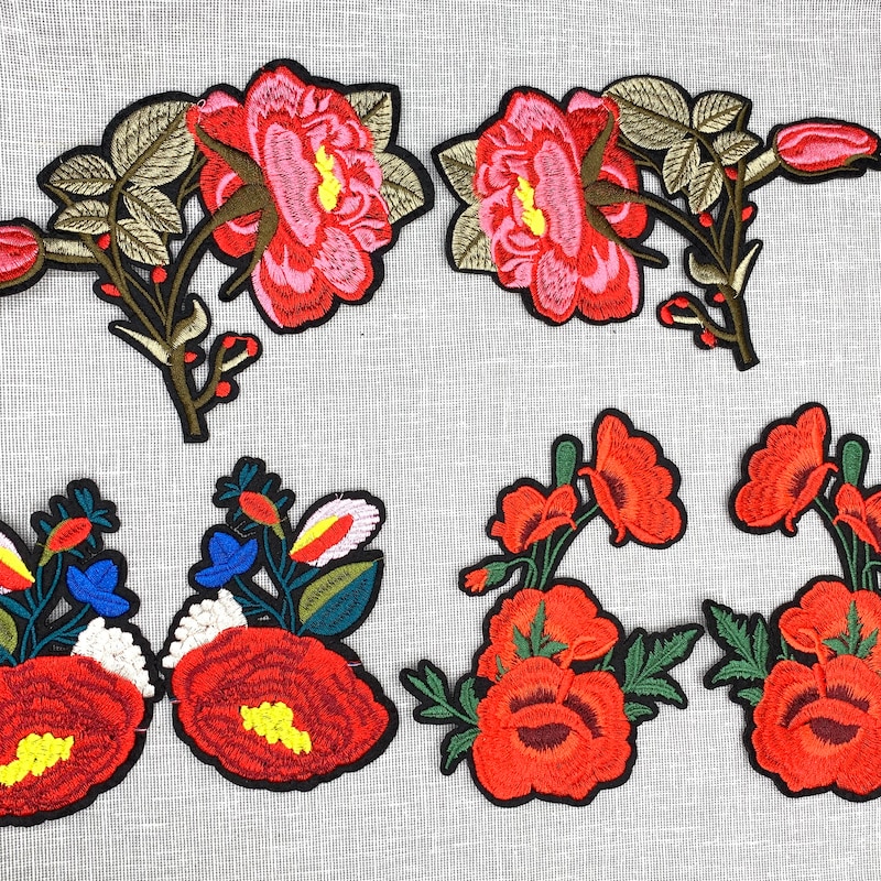 Flower Iron on Patch - Etsy