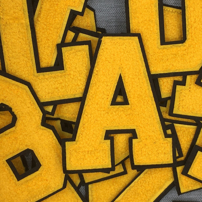 Large Letter Patches for Clothing - Etsy