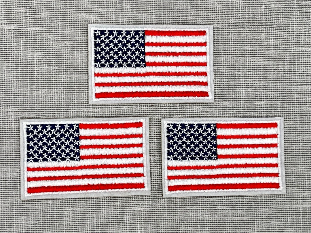 Perfect Size Embroidered American Flag Patch Standard 4th OF July ...