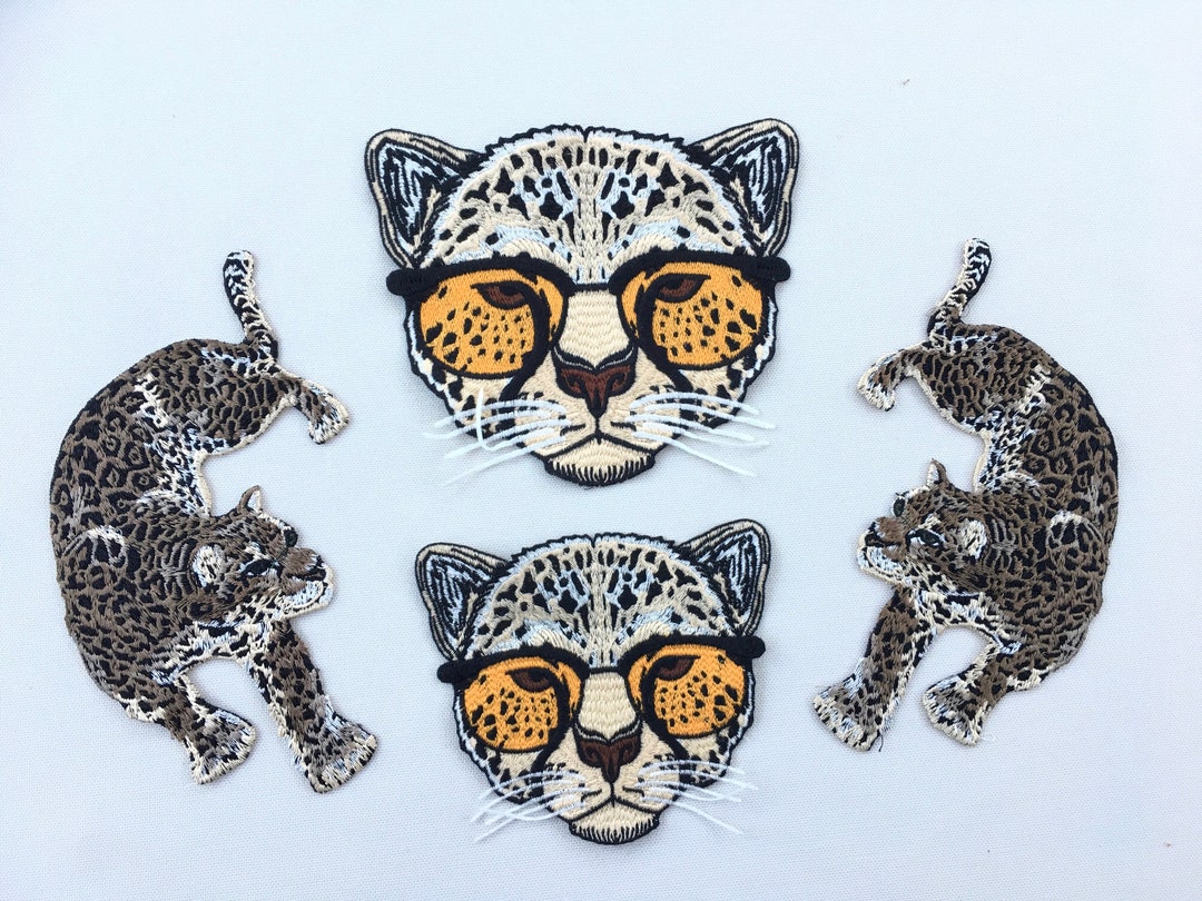 Leopard Embroidery Sew on Only Applique , Fashion Runway Inspired ...