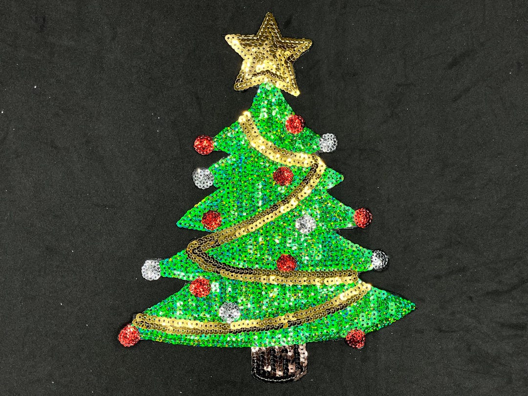Black Friday Special Sequin Snowman Iron-on Patch Sequin Christmas Iron-on Applique - Ships From ...