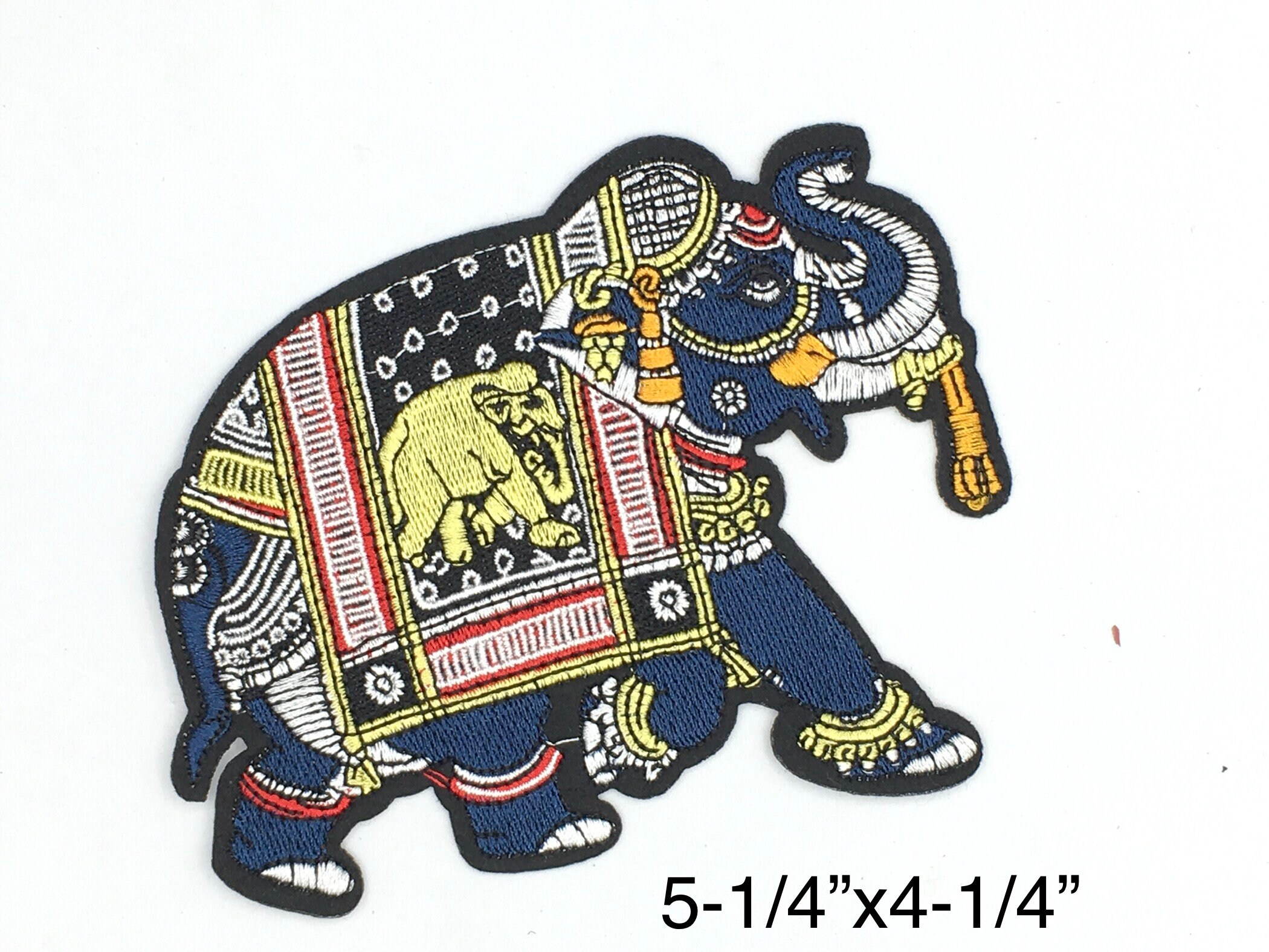 1 Embroidered Elephant Iron-on Applique Patch, Safari Animal Iron on ...