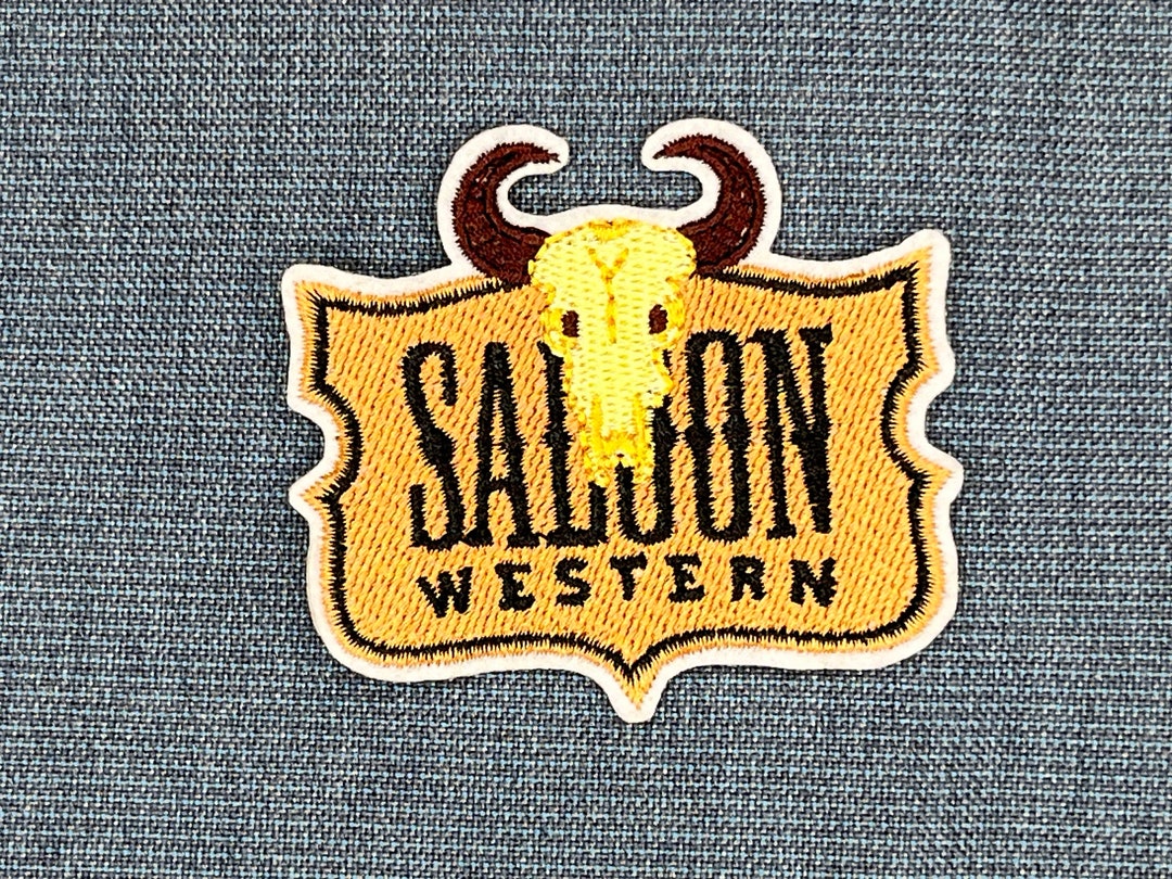 Embroidered Western Boots Cowboy Trucker Caps Patch, Saddle Iron on ...