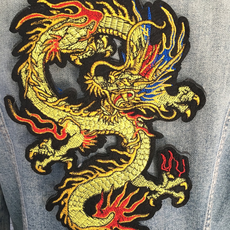 Dragon Applique Patch - Etsy