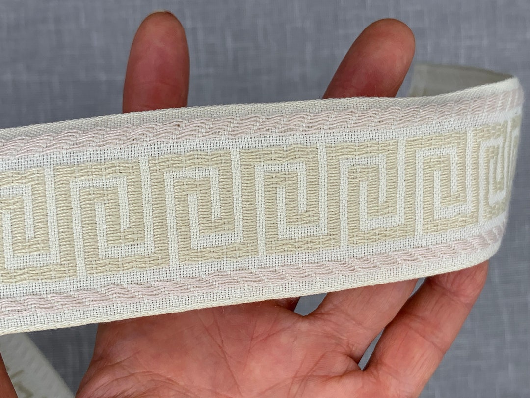 Greek Key Pattern Jacquard Flat Ribbon Greek Key Style Home - Etsy