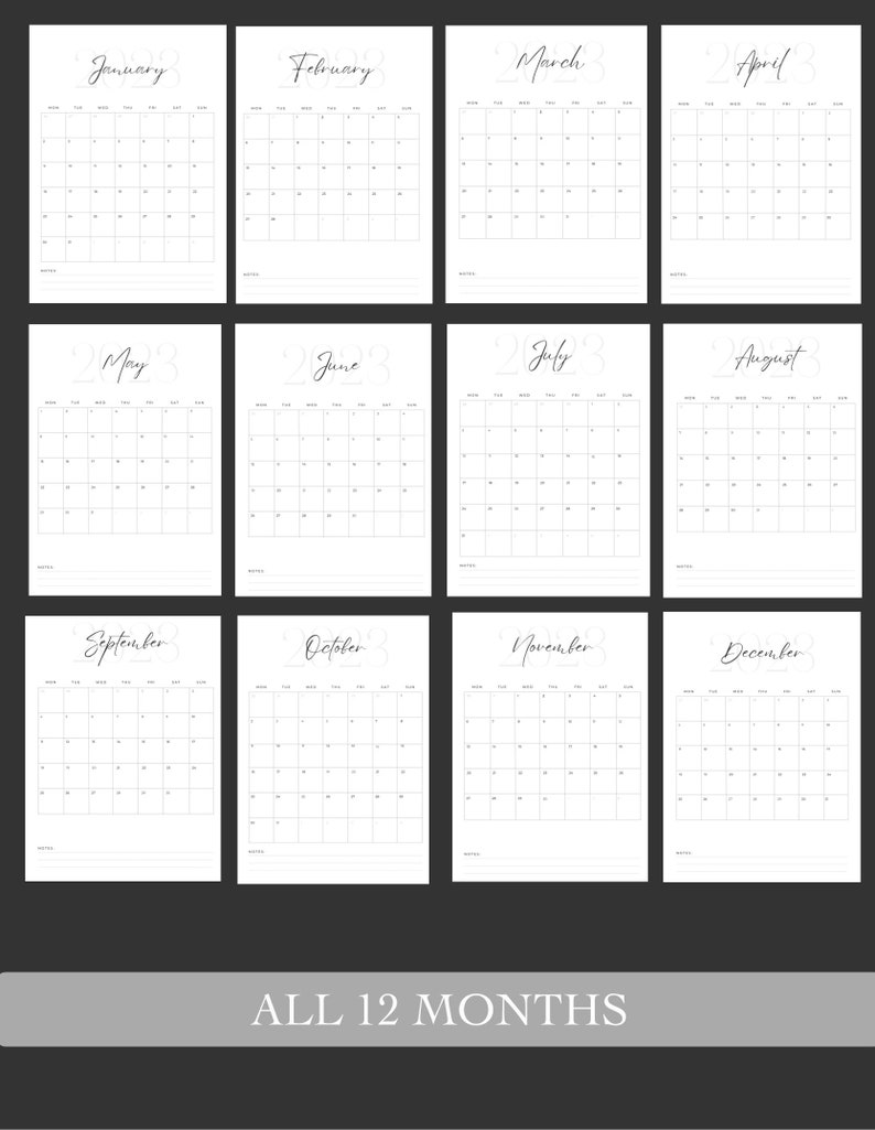2023 Digital Planner Goodnotes & Notability Template Monthly Planner - Etsy