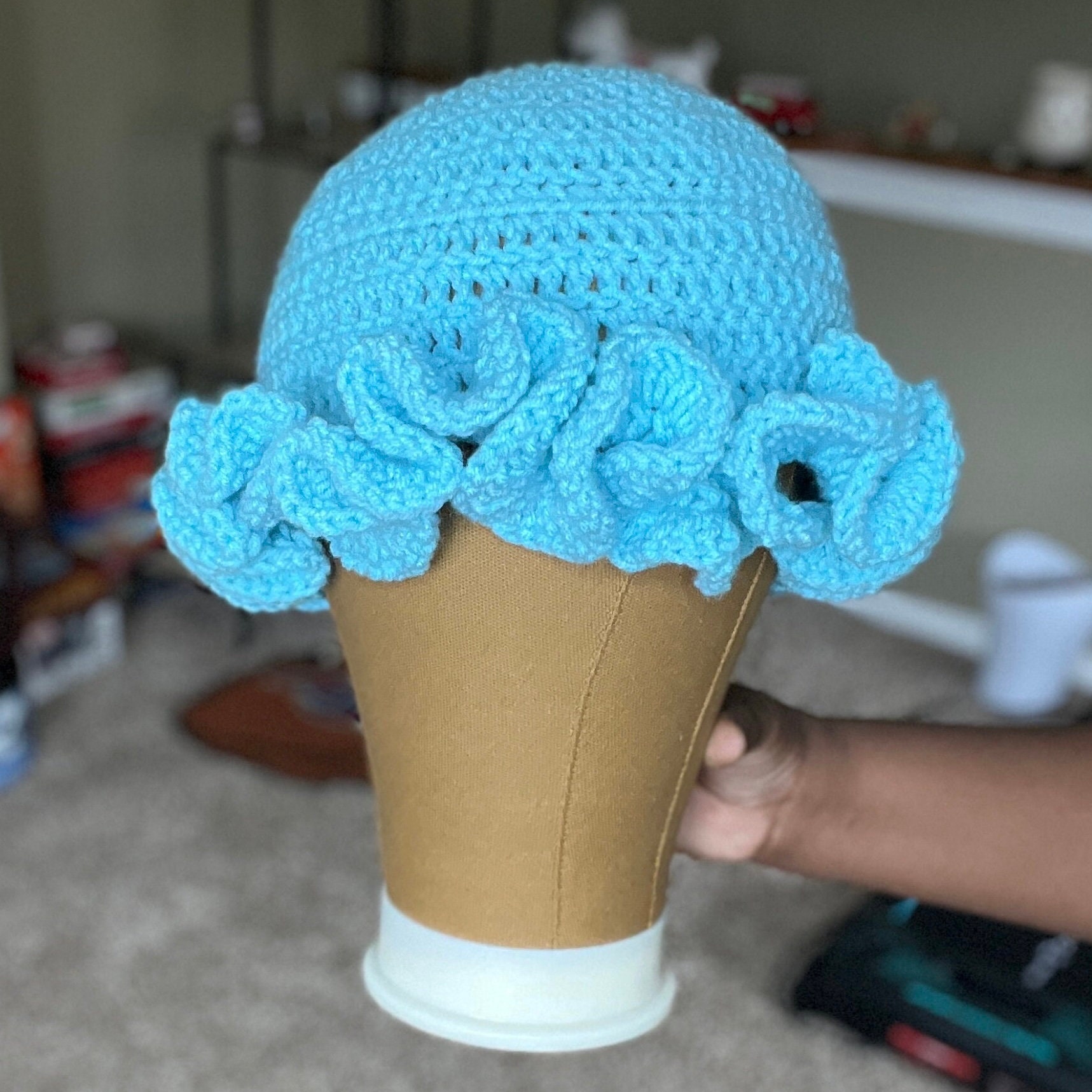 Crochet Jumbo Ruffle Hat - Etsy