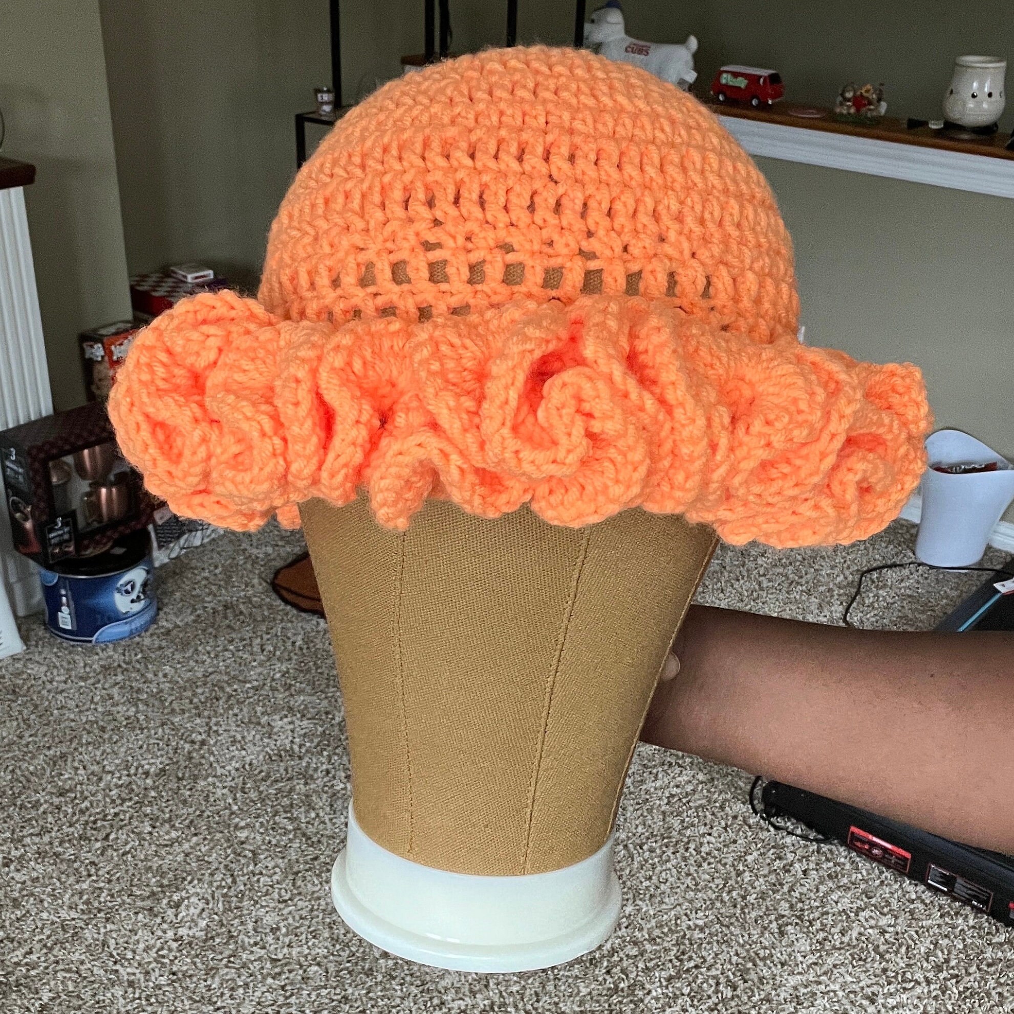 Crochet Jumbo Ruffle Hat - Etsy