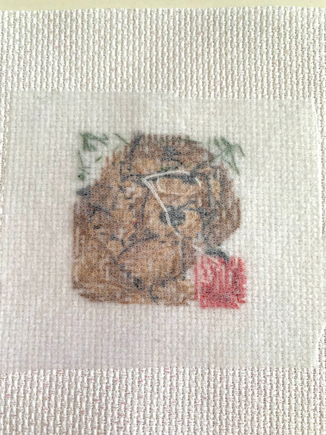 Mini Cross Stitch Cardinal Bird Completed Finished for Crafts DIY ...