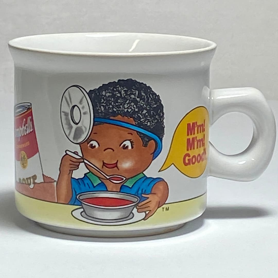 Vintage Campbells Soup Kid Mug African American Boy Doctor Coffee Cup ...