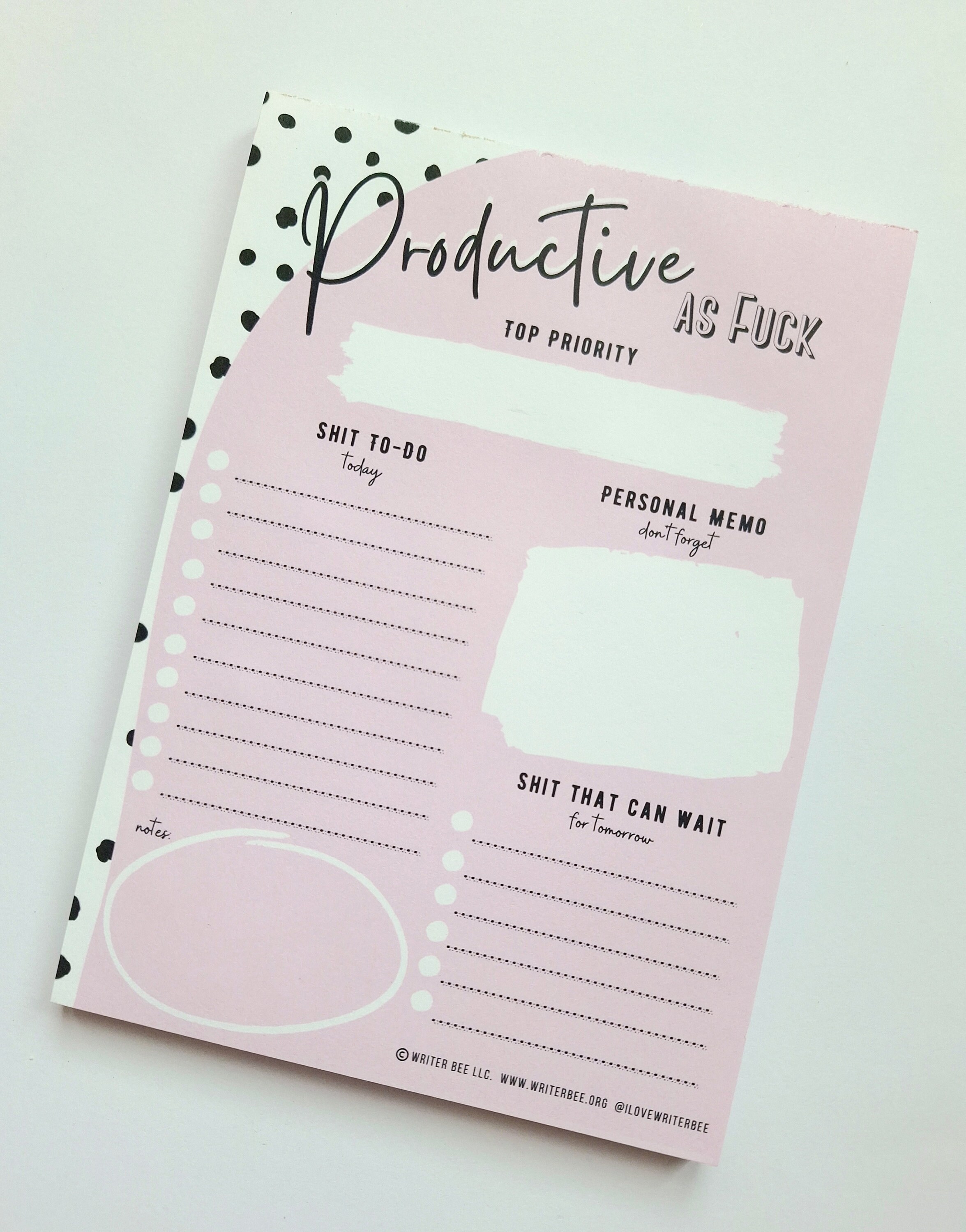 Productive AF Notepad Productive Notepad Funny Notepad Funny Gift for ...