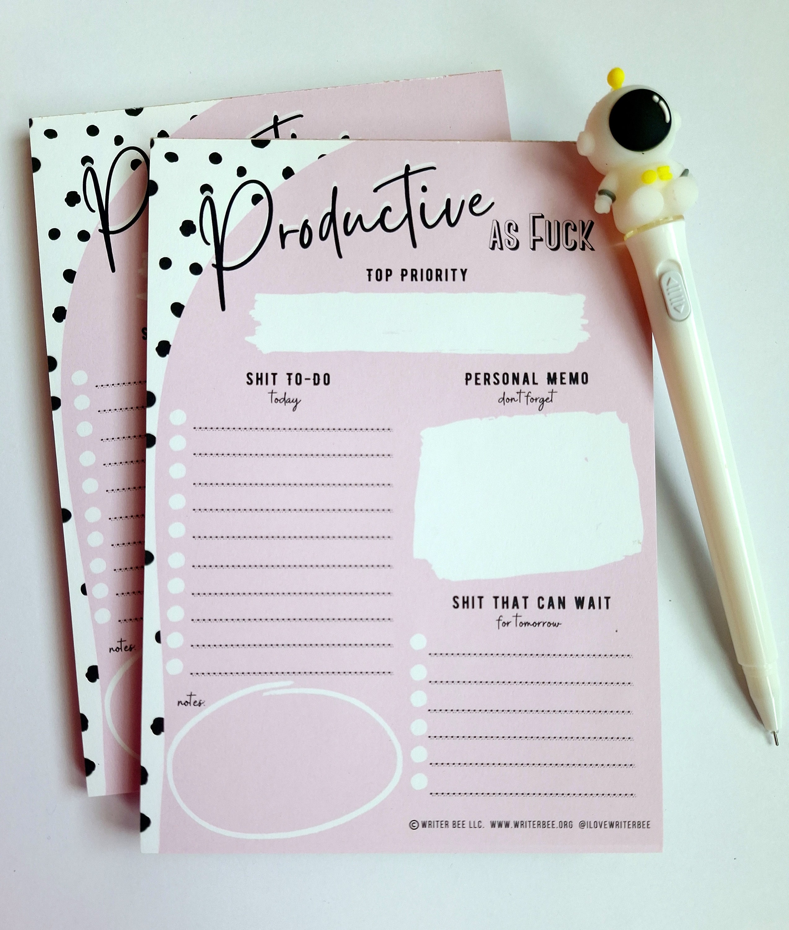 Productive AF Notepad Productive Notepad Funny Notepad - Etsy