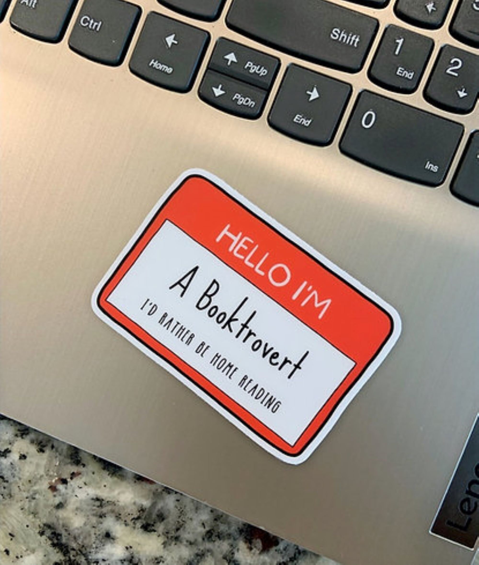 Booktrovert Sticker | Book Sticker | Writer Sticker | Name Tag Sticker ...