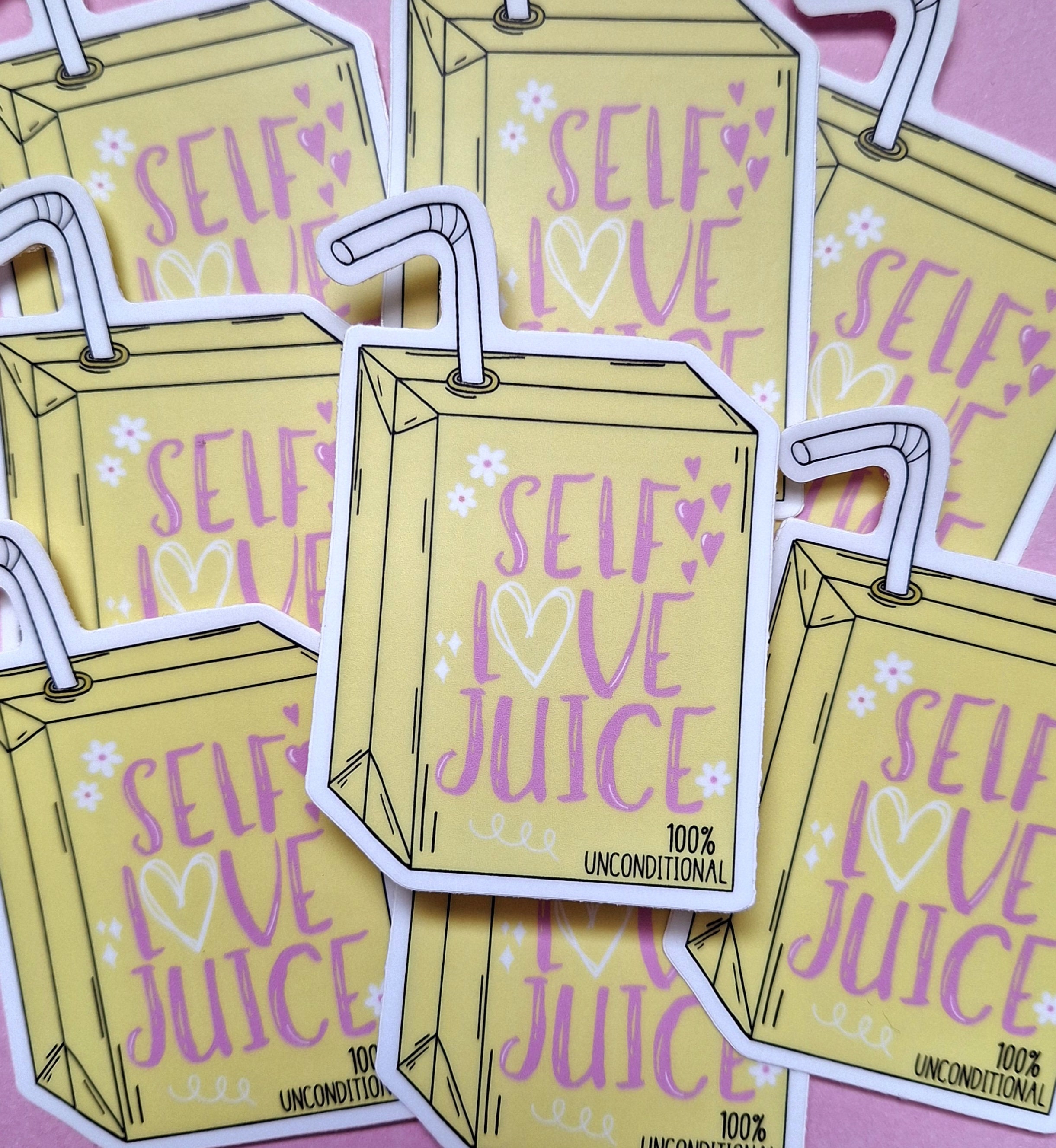 Self Love Juice Box Sticker Juice Box Sticker Self Love Etsy