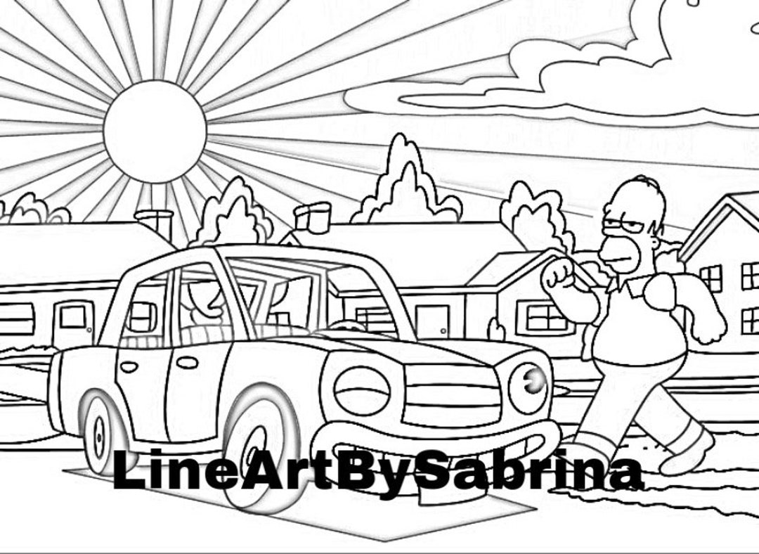 Simpsons Printable Coloring Pages