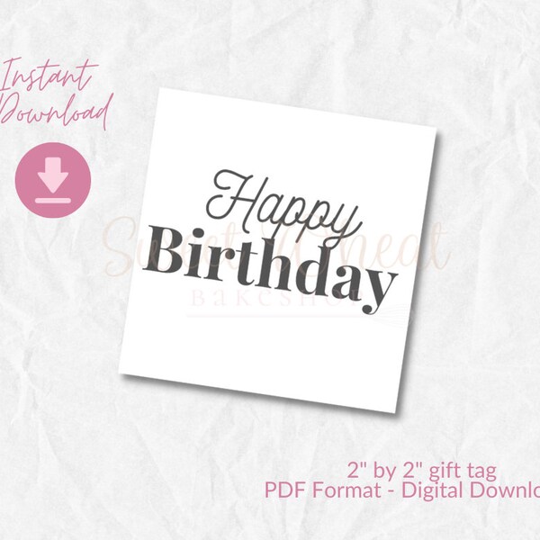 Happy Birthday Sticker - Etsy