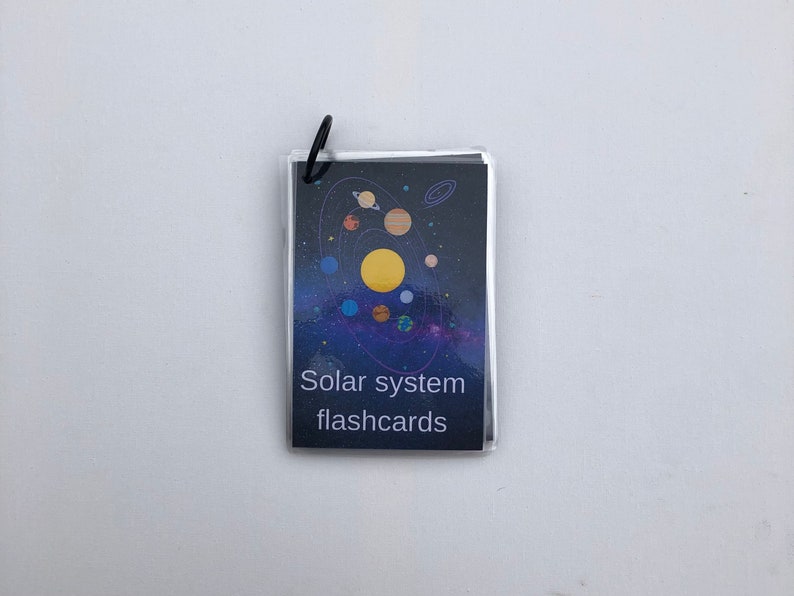 Solar System Flashcards Educational Toy 3 Year Old - Etsy