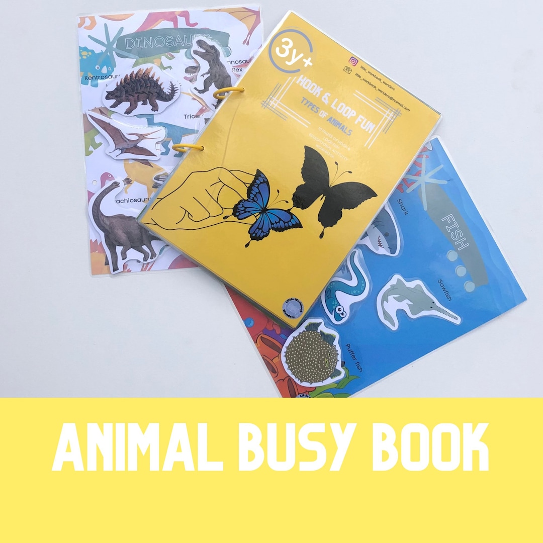 Preschool Busy Book, Animal Activities, Homeschool Learning, Toddler ...
