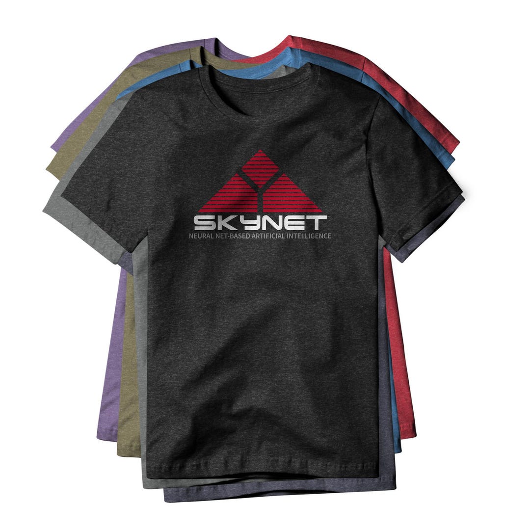Skynet Logo : Terminator Movie, Cotton/poly Blend Tee - Etsy
