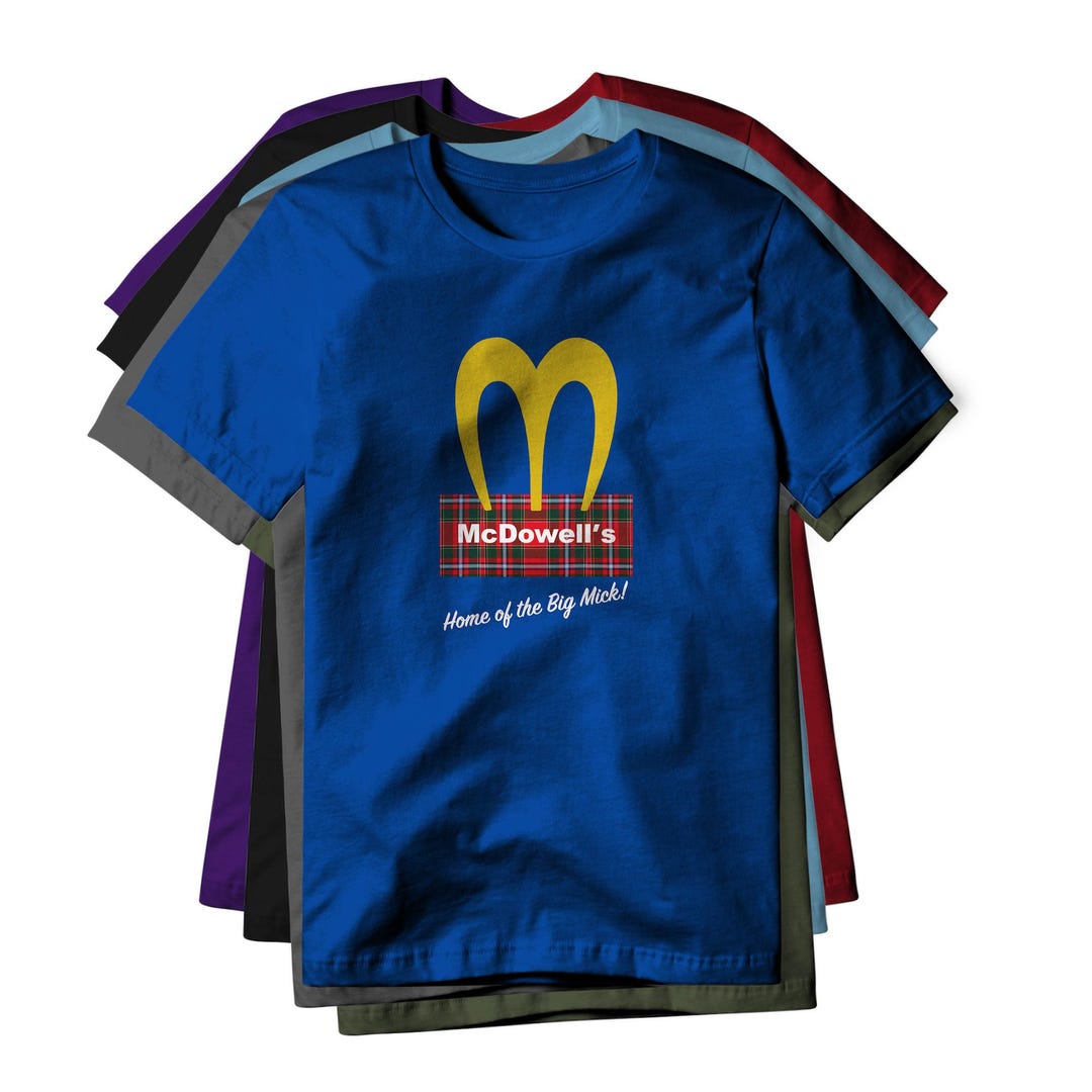 Mcdowell's Logo From Coming to America Movie plaid Graphic Version ...