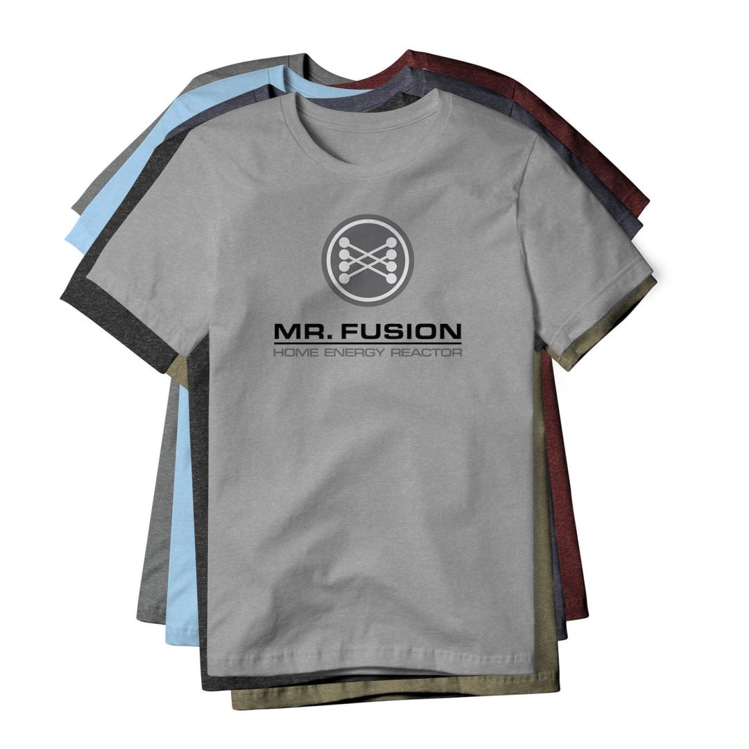 Mr. Fusion Logo : Back to the Future Movie, Cotton/poly Blend Tee - Etsy