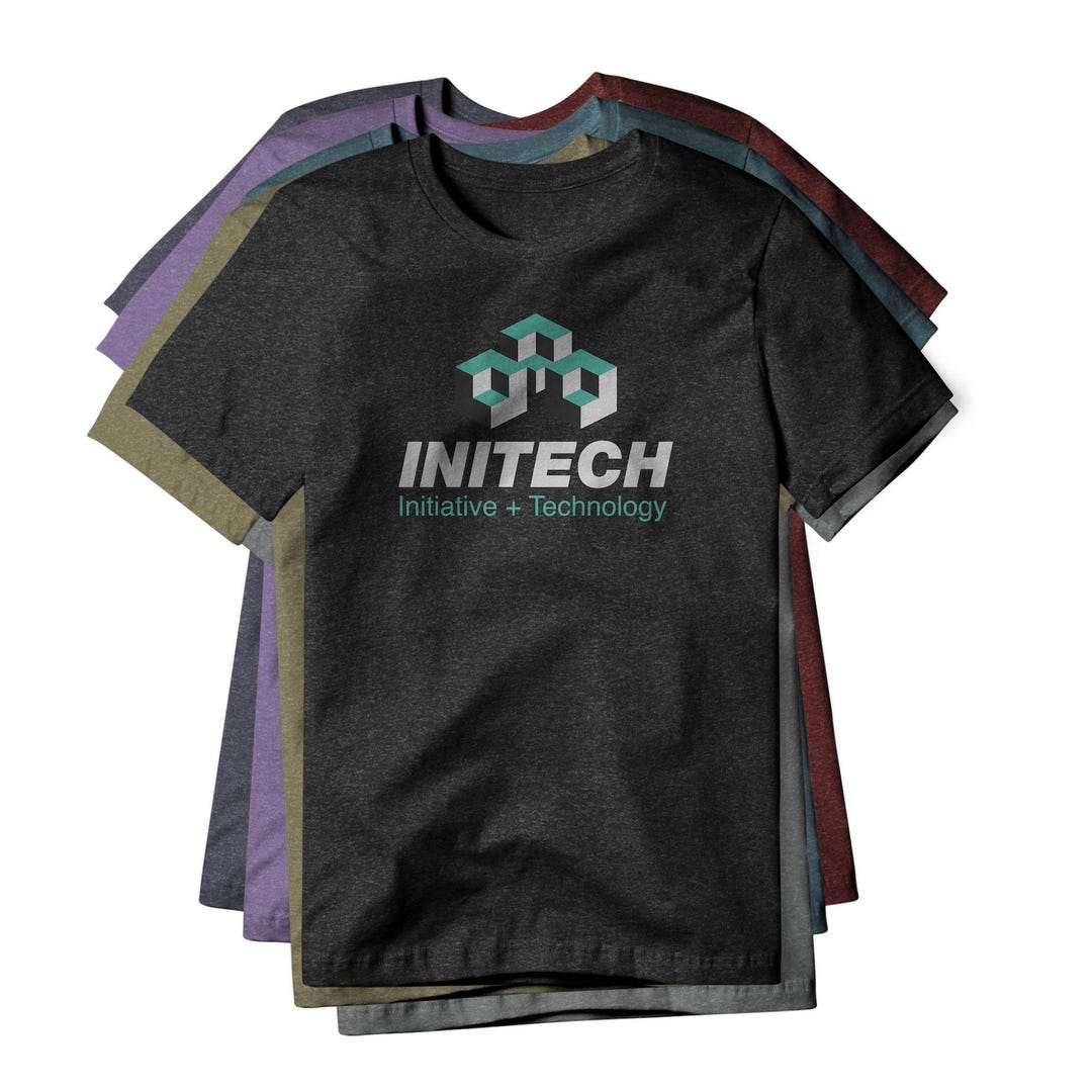 Initech Logo : Office Space Movie, Cotton/poly Blend Tee - Etsy