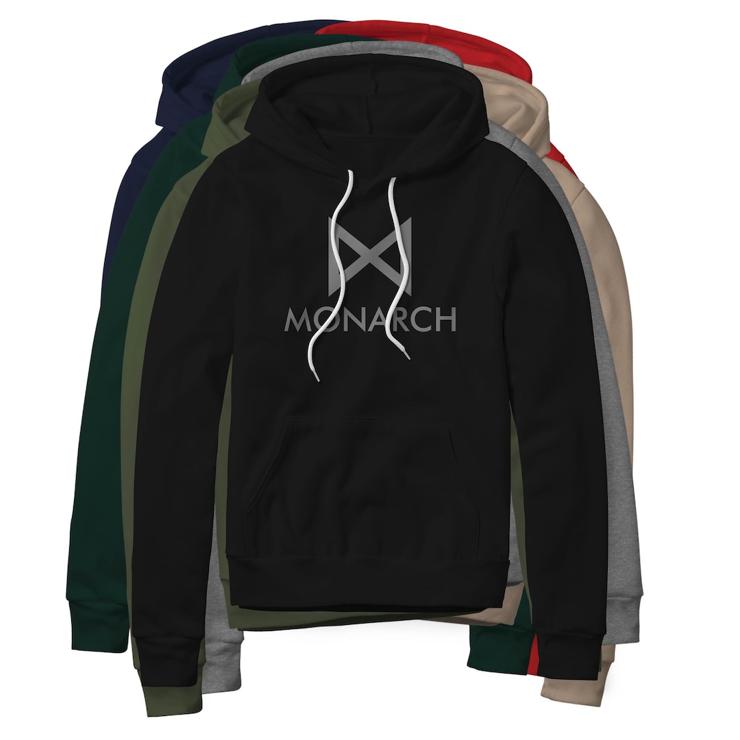 Monarch Logo (gray) : Godzilla and Kong Monsterverse, Fleece Hoodie - Etsy