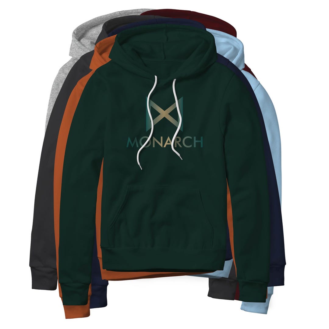 Monarch Logo (gradient) : Godzilla and Kong Monsterverse, Fleece Hoodie ...