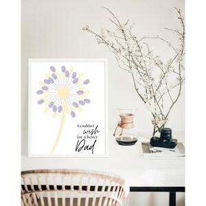 Dandelion Fingerprint Craft | Father's Day Printable | DIY Fathers Day ...