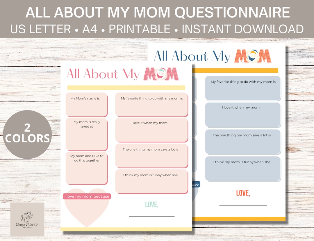 Mother's Day Printable | Mothers Day Gift | Gift for Mom | First ...