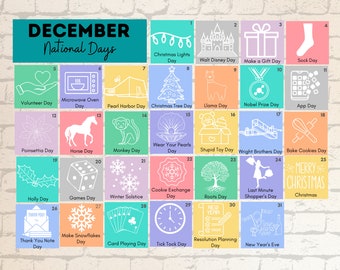 PRINTABLE SEPTEMBER National Holidays Calendar Fun Family - Etsy