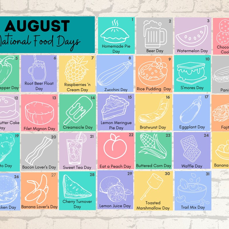 2024 National Day Calendar - Etsy