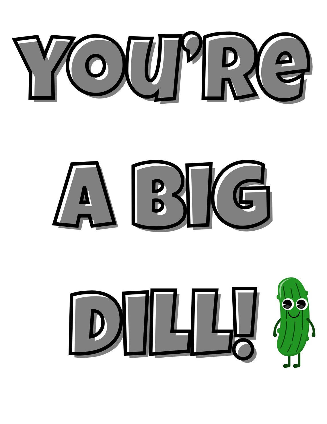 Youre a Big Dill Bulletin Board Kit | Printable Pickle Theme Classroom ...