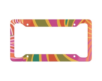 Groovy License Plate Frame - Etsy