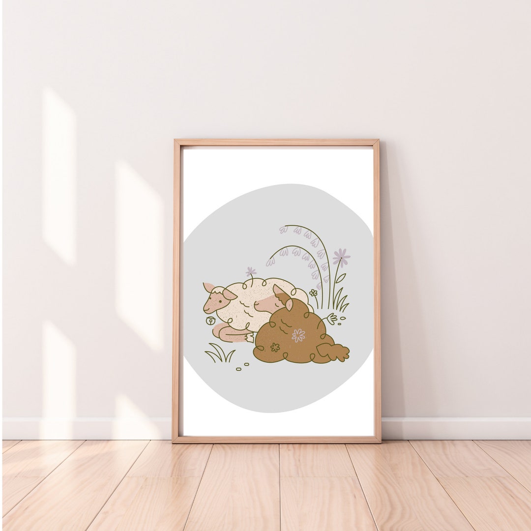 Cottagecore Animal Digital Print - Etsy