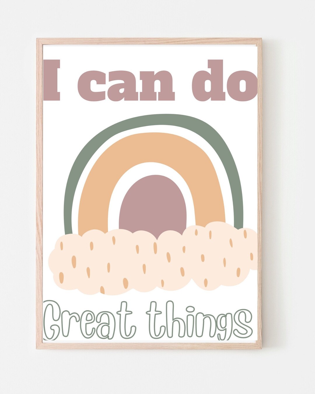 Boho Rainbow Digital Classroom Poster - Etsy