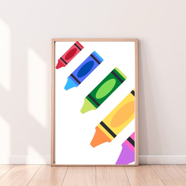 Crayon Wall Decor - Etsy