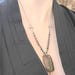 Ancient Path – Turkish Tube Agate Pendant Necklace W/ Bronzite ...