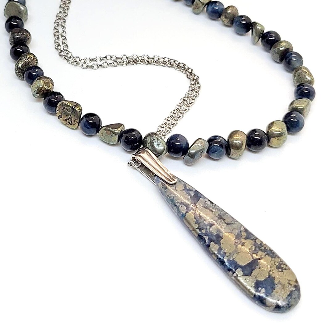 Stormhush – Sea Sediment Jasper, Hawk's Eye and Pyrite Layering ...