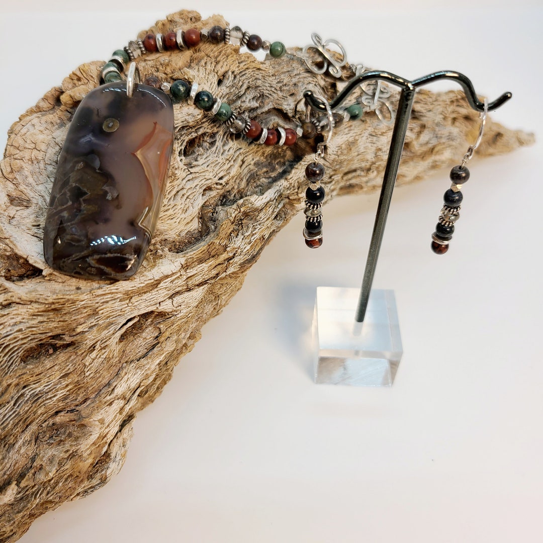 Turkish Tube Agate With Biotite, Bronzite, Mahogany Jasper, Smoky ...