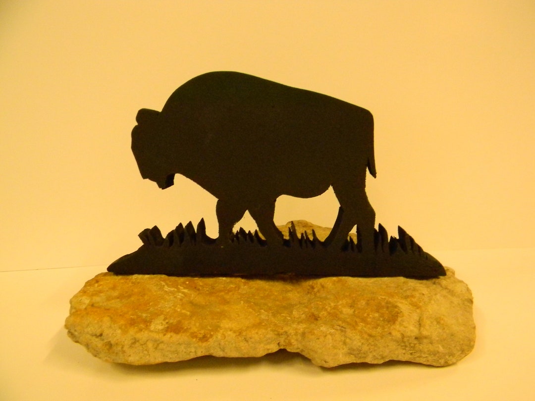 The American Buffalo Silhouette Wood Cut Out - Etsy