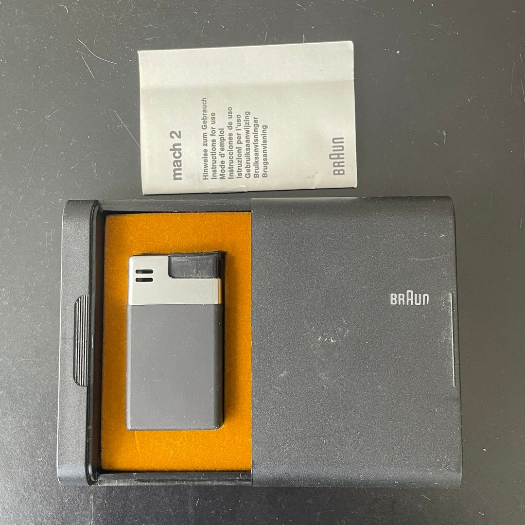Braun Mach 2 Lighter, Made West Germany, Dieter Rams Desigs. With Box ...
