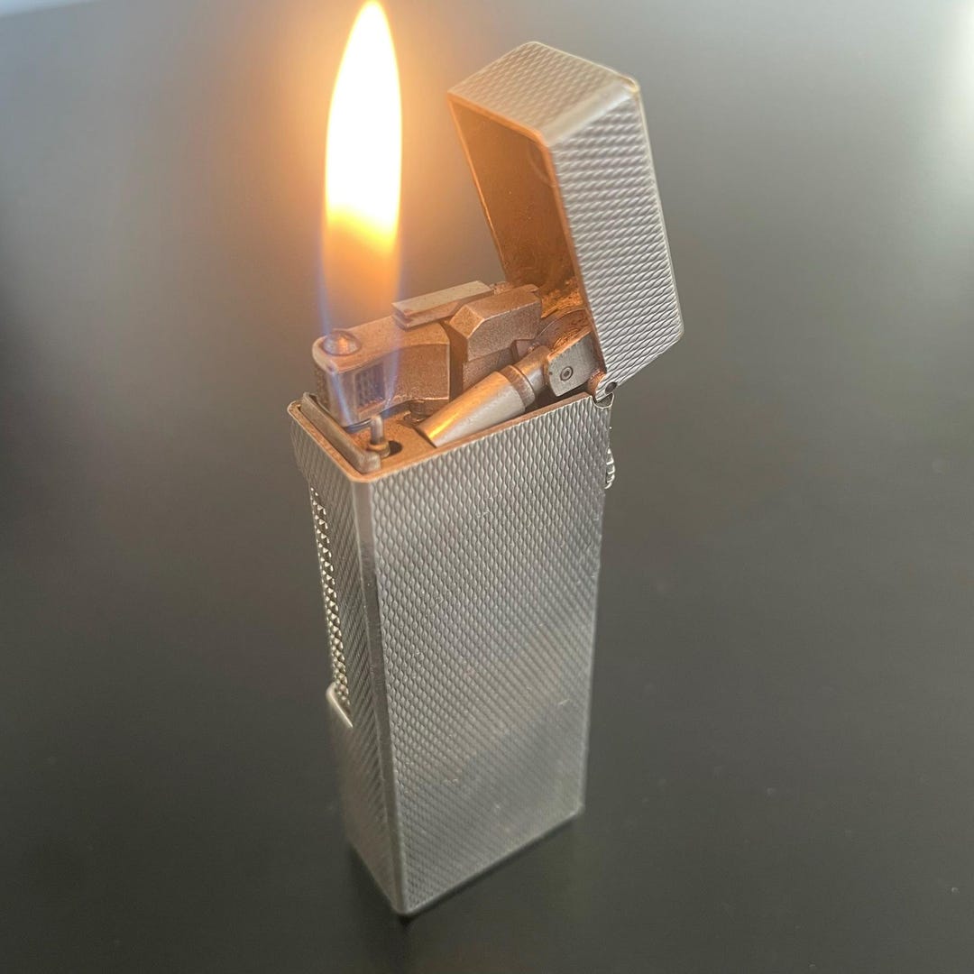 Dunhill Rollagas Lighter, Silver, Barley Pattern. Refurbished - Etsy