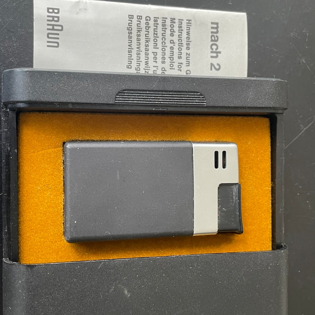 Braun Mach 2 Lighter, Made West Germany, Dieter Rams Desigs. With Box ...