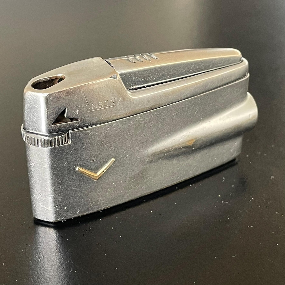 Ronson Lighter, Varaflame MK2 Snufferless, Gold V, Original ...