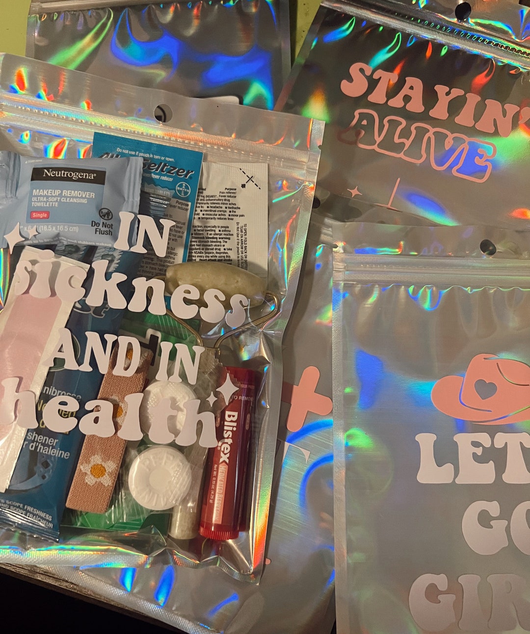 Hangover Kit With Supplies, Wedding Bachelorette Trip Girls Trip ...