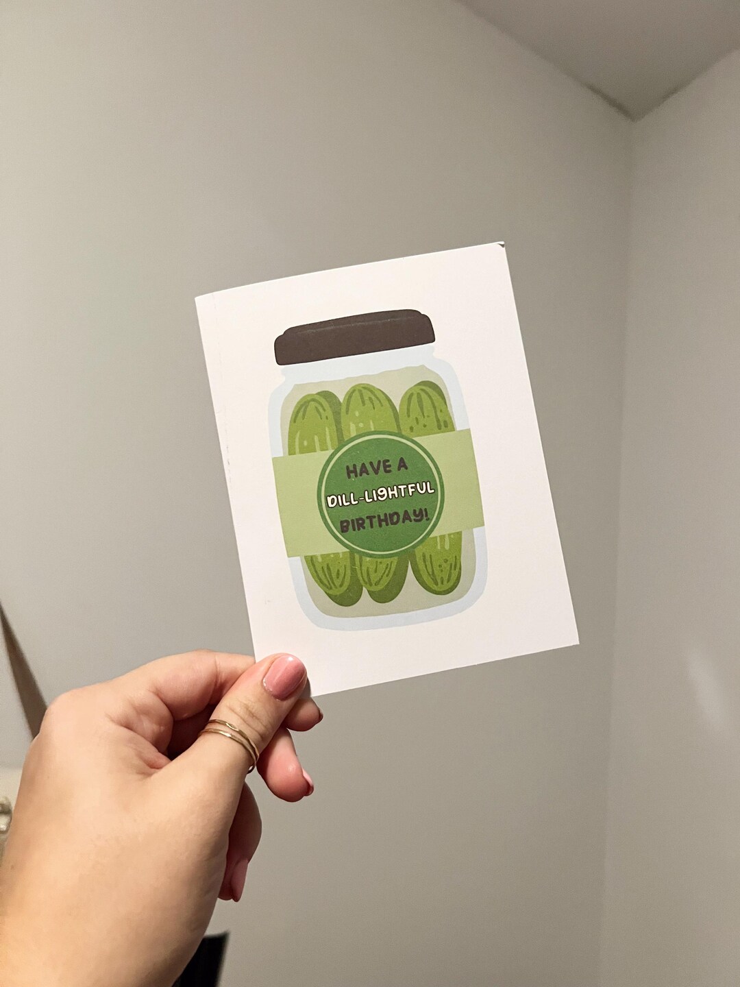 Have a Dill-lightful Birthday Card, Pickle Birthday Card, Birthday Card ...