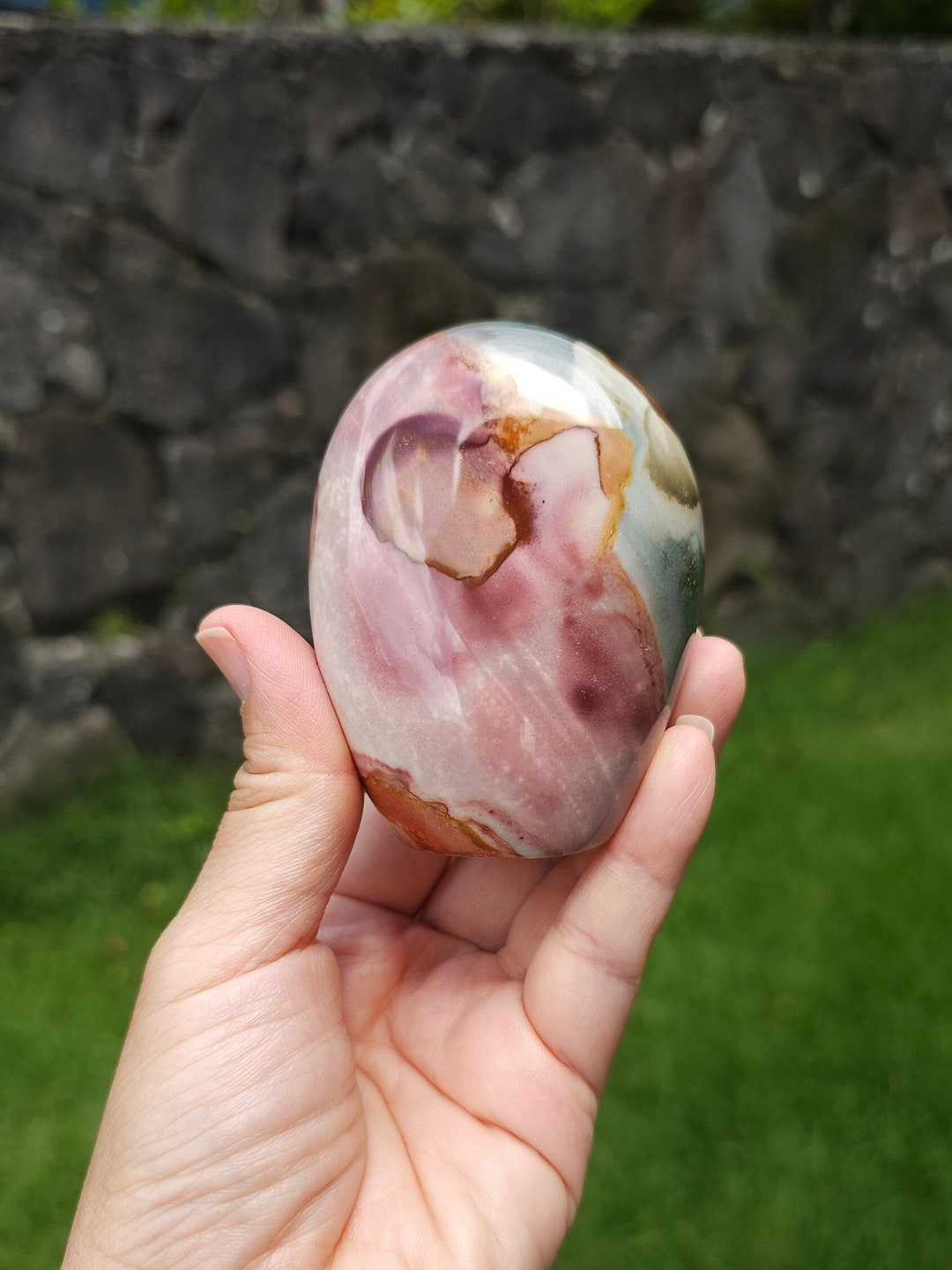 Polychrome Jasper Freeform With Pretty Pink Coloring - Etsy