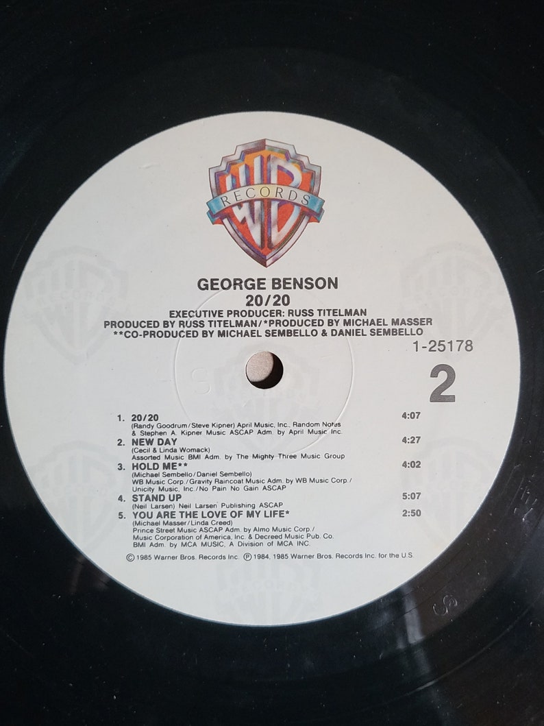 George Benson - 20/20 - Vintage Jazz Funk / Soul Vinyl LP Album ...