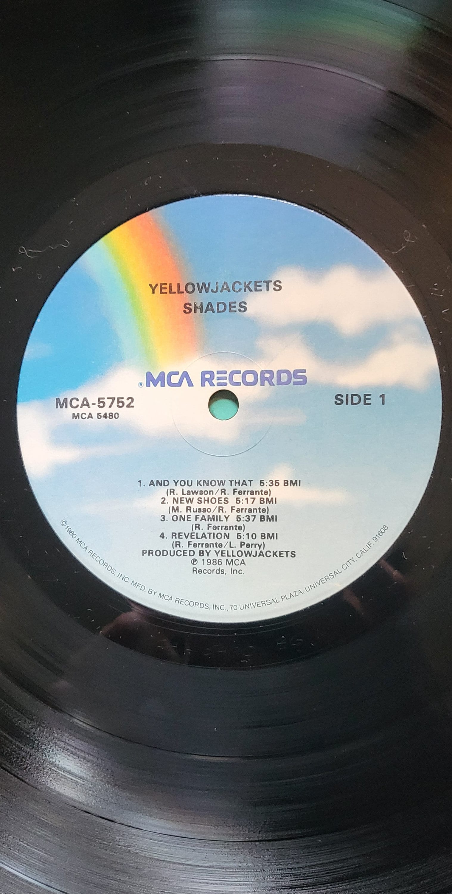 Yellowjackets : Shades 1986 Vintage Jazz Rock Fusion Vinyl LP Album MCA ...